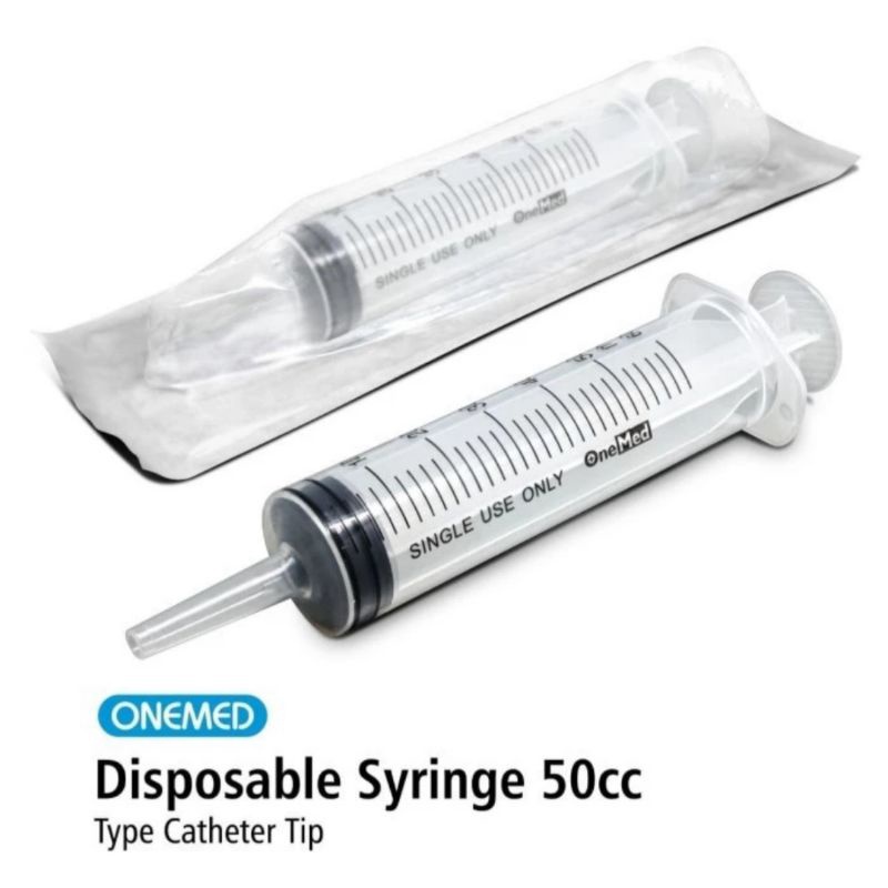 Jual Spuite 50cc Syringe 50ml OneMed Feeding Tip Eceran Satuan / Promo ...
