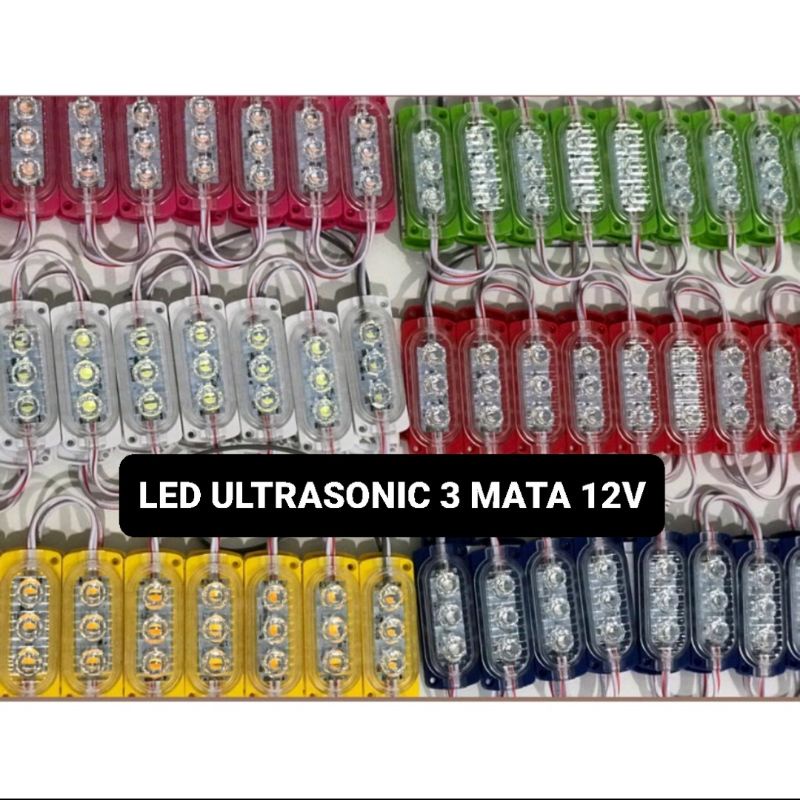 Jual LED Ultrasonic 3 Mata 12 Volt Lampu Led Strip | Shopee Indonesia