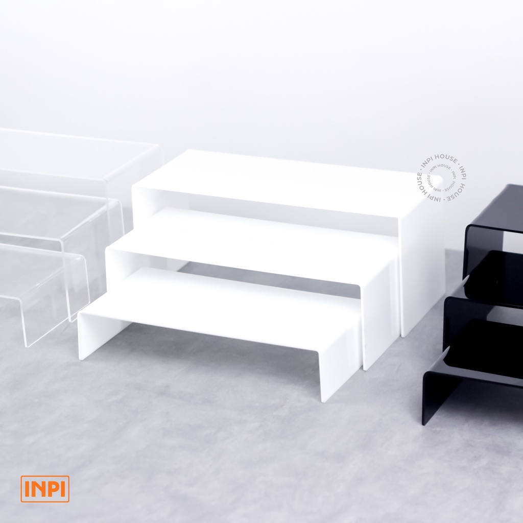 Jual Display Rak Susun Pajang Produk Rak Tangga Akrilik (isi 3 pcs ...