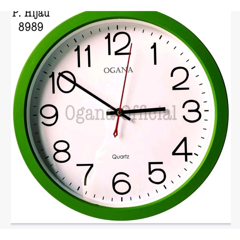 Jual JAM DINDING OGANA TIPE 8989 BESAR DIAMETERNYA 32 CM POLOS | Shopee ...