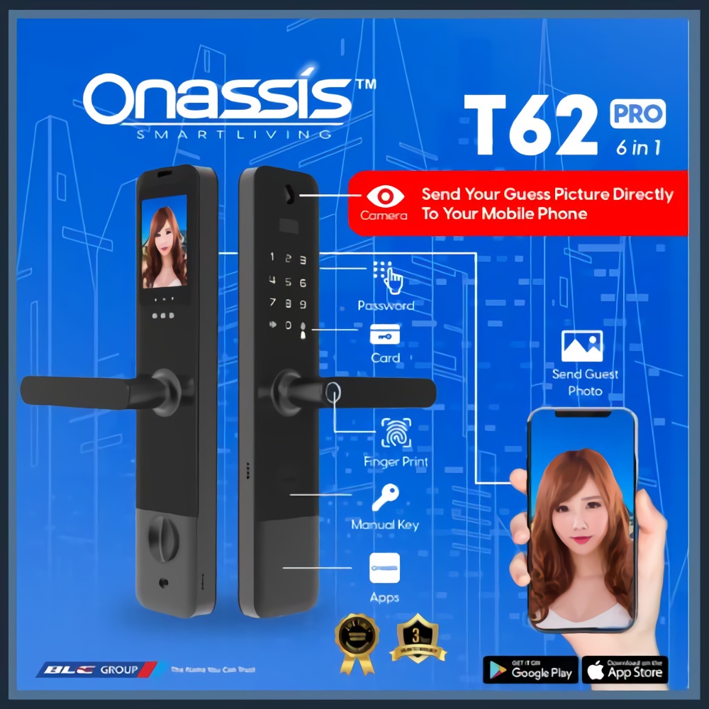 Jual SMART LOCK - SMART HOME ONASSIS T62 PRO | Shopee Indonesia
