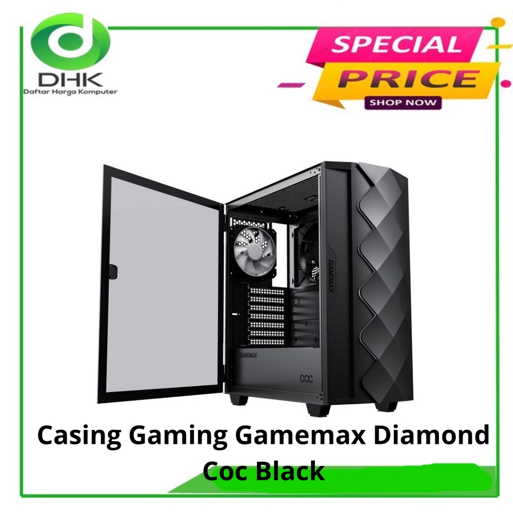 Jual Casing Gaming Gamemax Diamond Coc Black | Shopee Indonesia