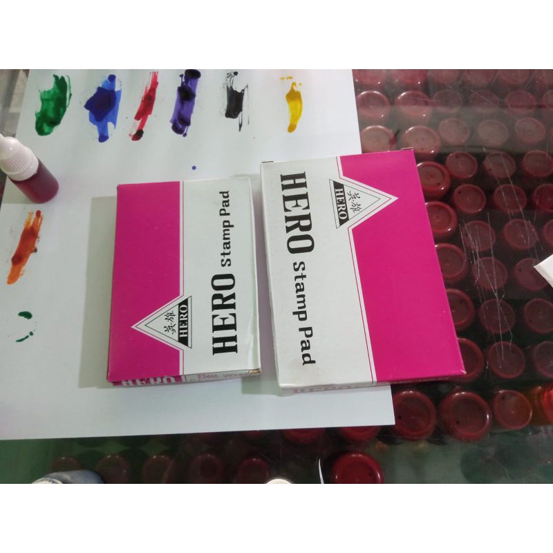 Jual BANTALAN STEMPEL HERO BESAR DAN SEDANG WARNA TINTA UNGU | Shopee ...