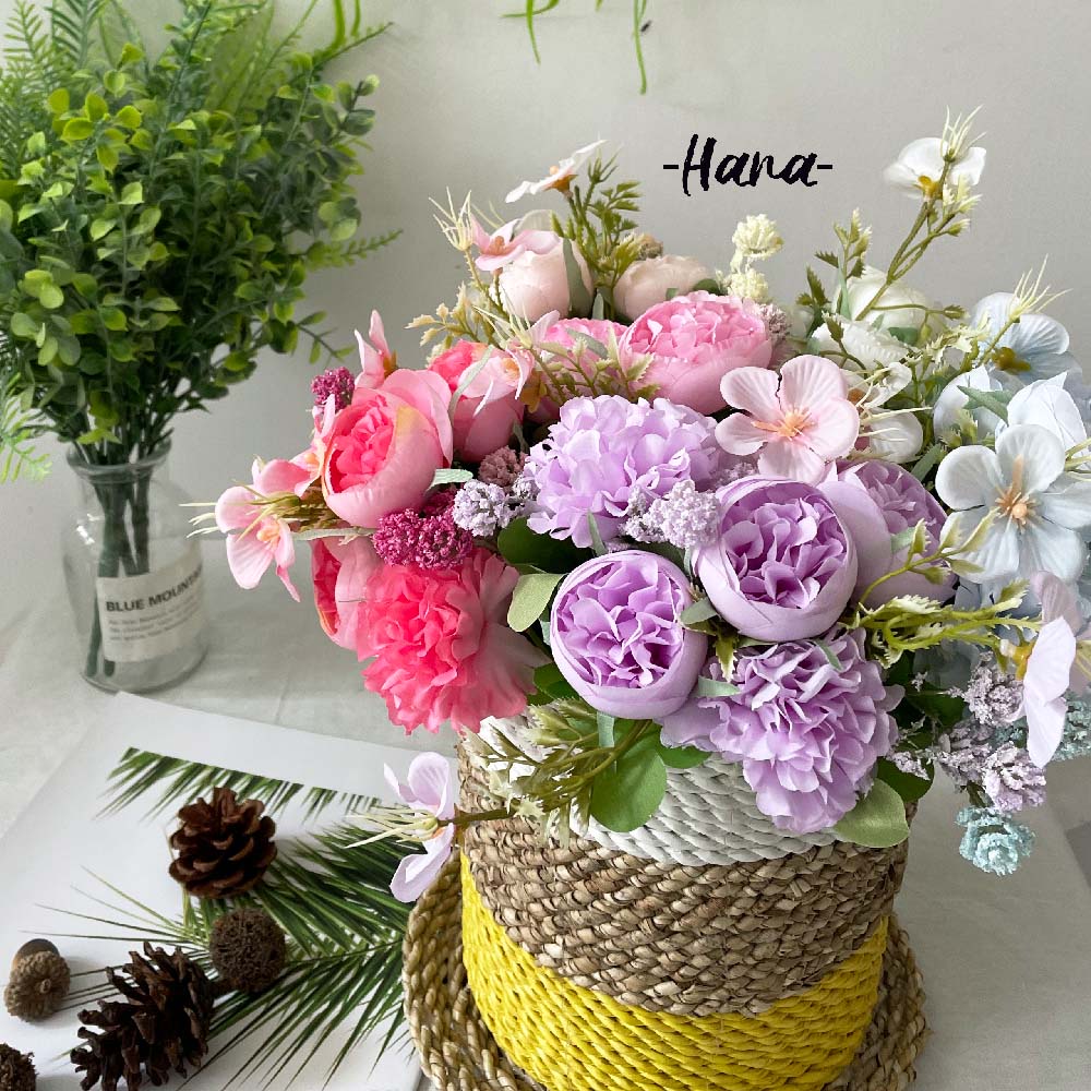 Jual Buket bunga palsu peony/artificial flower | Shopee Indonesia