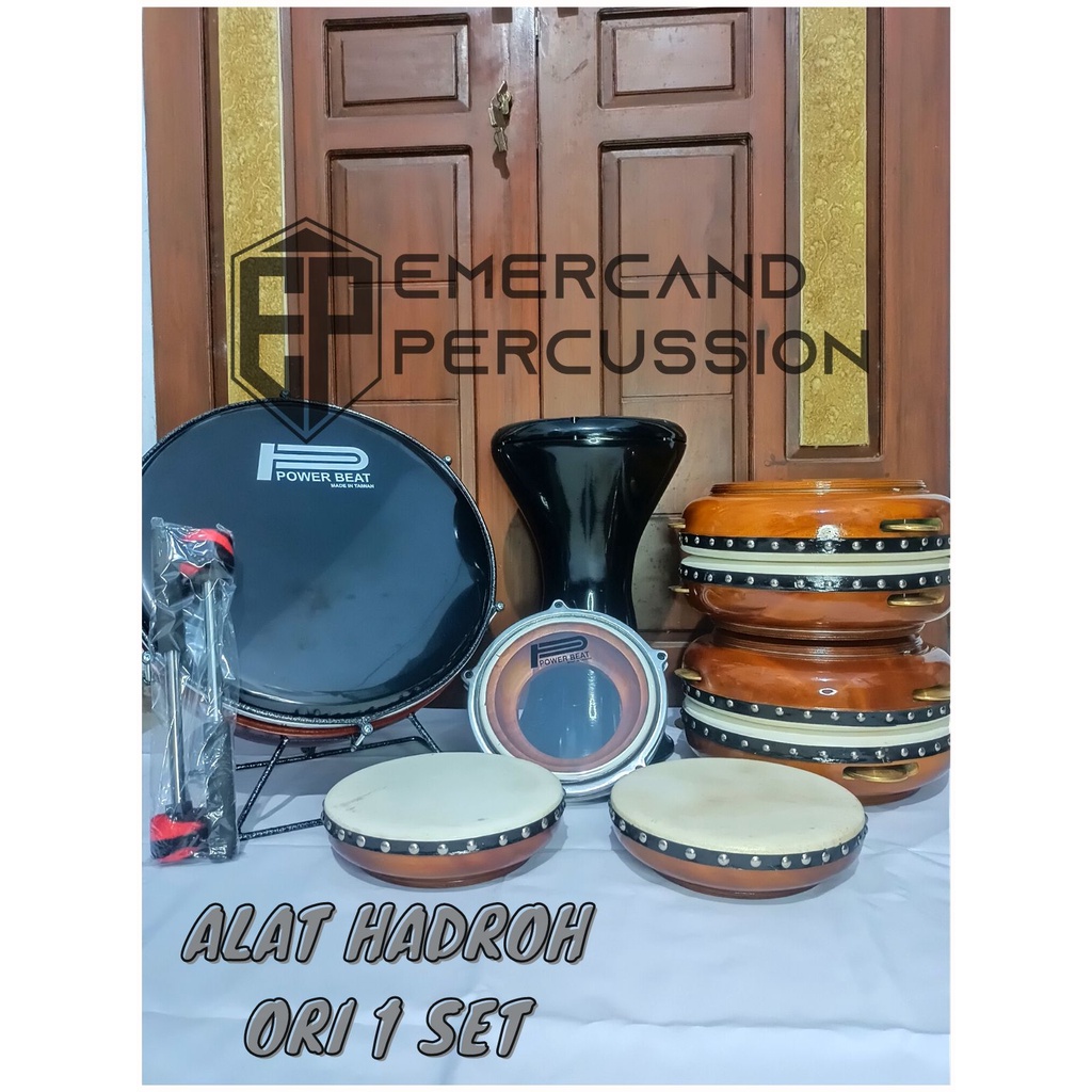 Jual Alat Hadroh Berkualitas 1 Set Bisa Custom Logo Majlis | Shopee ...
