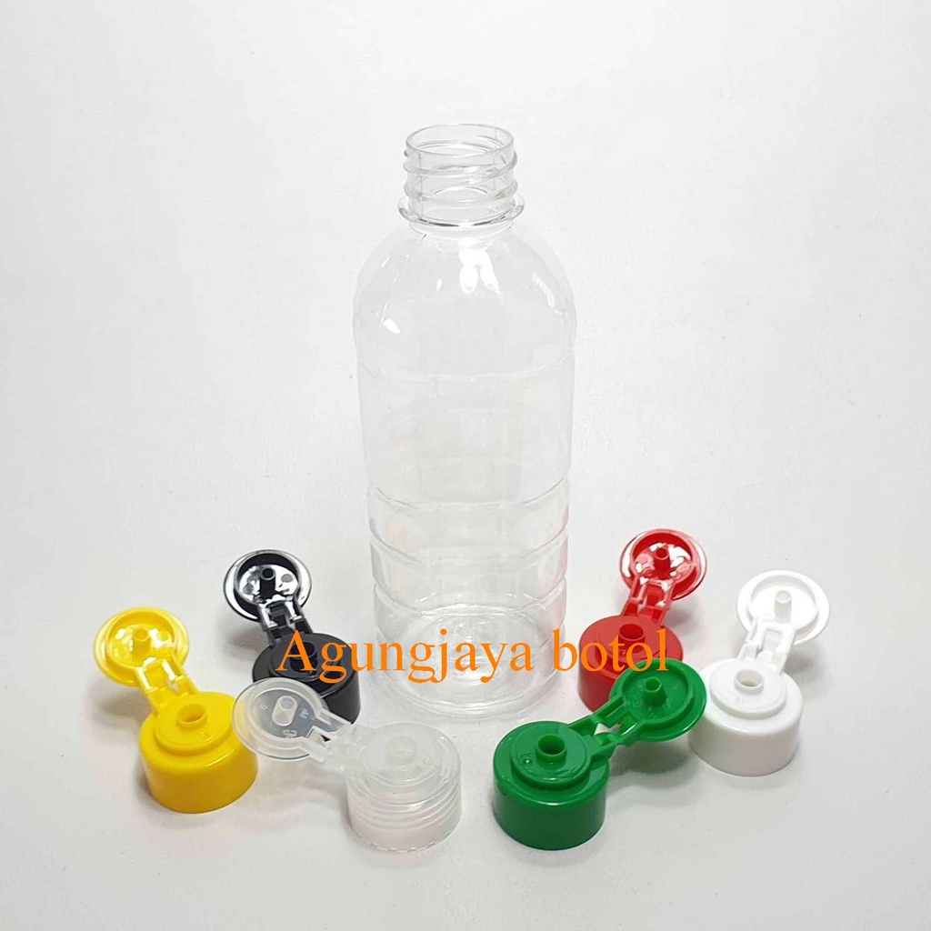 Jual Botol Pet 450 Ml Amdk Natural Tutup Fliptop Jamur / Botol Plastik / Botol Pet Tutup Fliptop ...