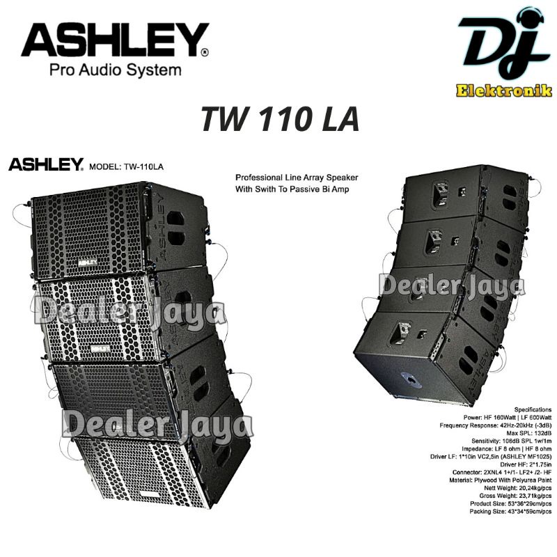 Jual Speaker Line Array Ashley TW 110 LA / TW110 LA / TW 110LA / TW110LA - Pasif | Shopee Indonesia