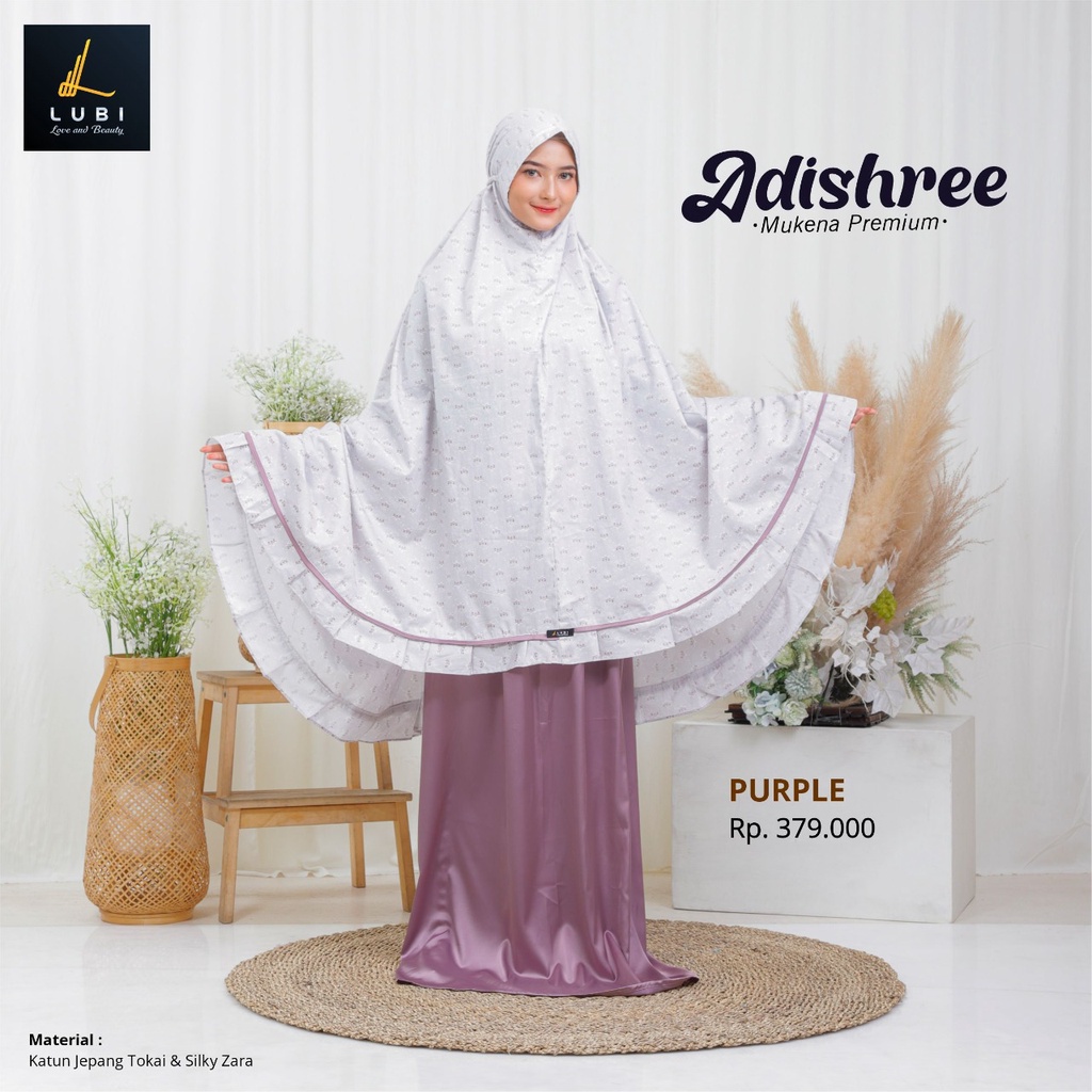 Jual MUKENA PREMIUM ADISHREE SET TAS BY LUBI | Shopee Indonesia