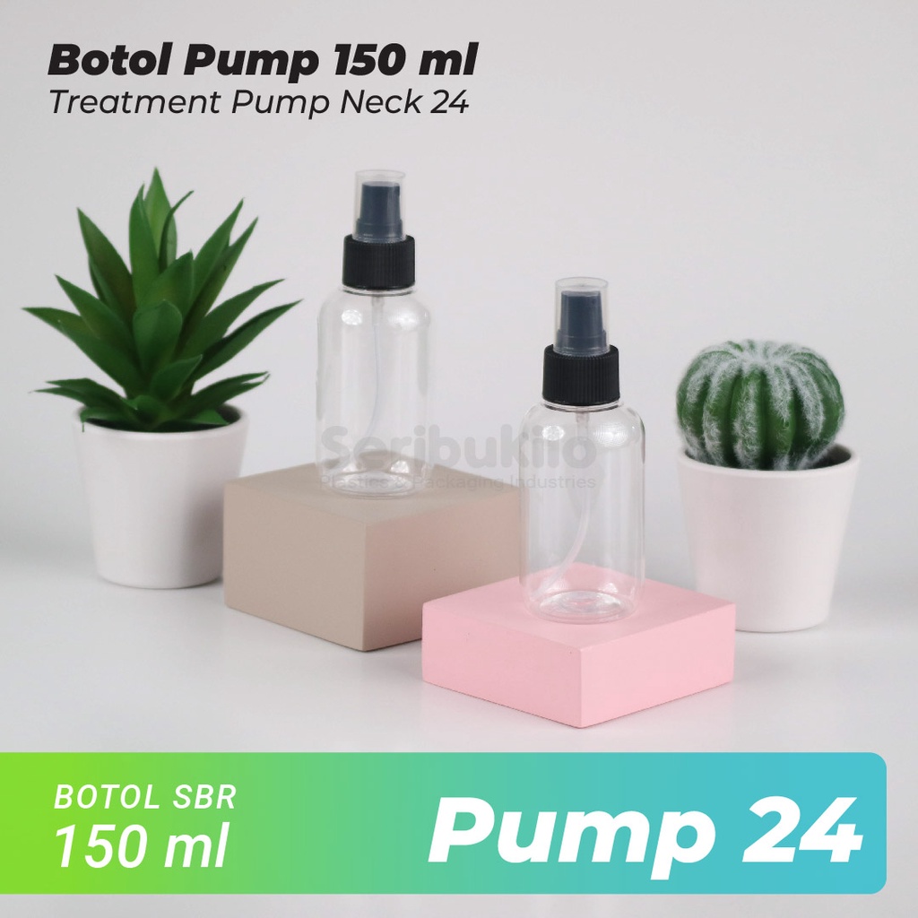 Jual Botol SBR 150 ml Pump Treatment Hitam / Botol PET Treatment Pump 150 ml Hitam | Shopee ...