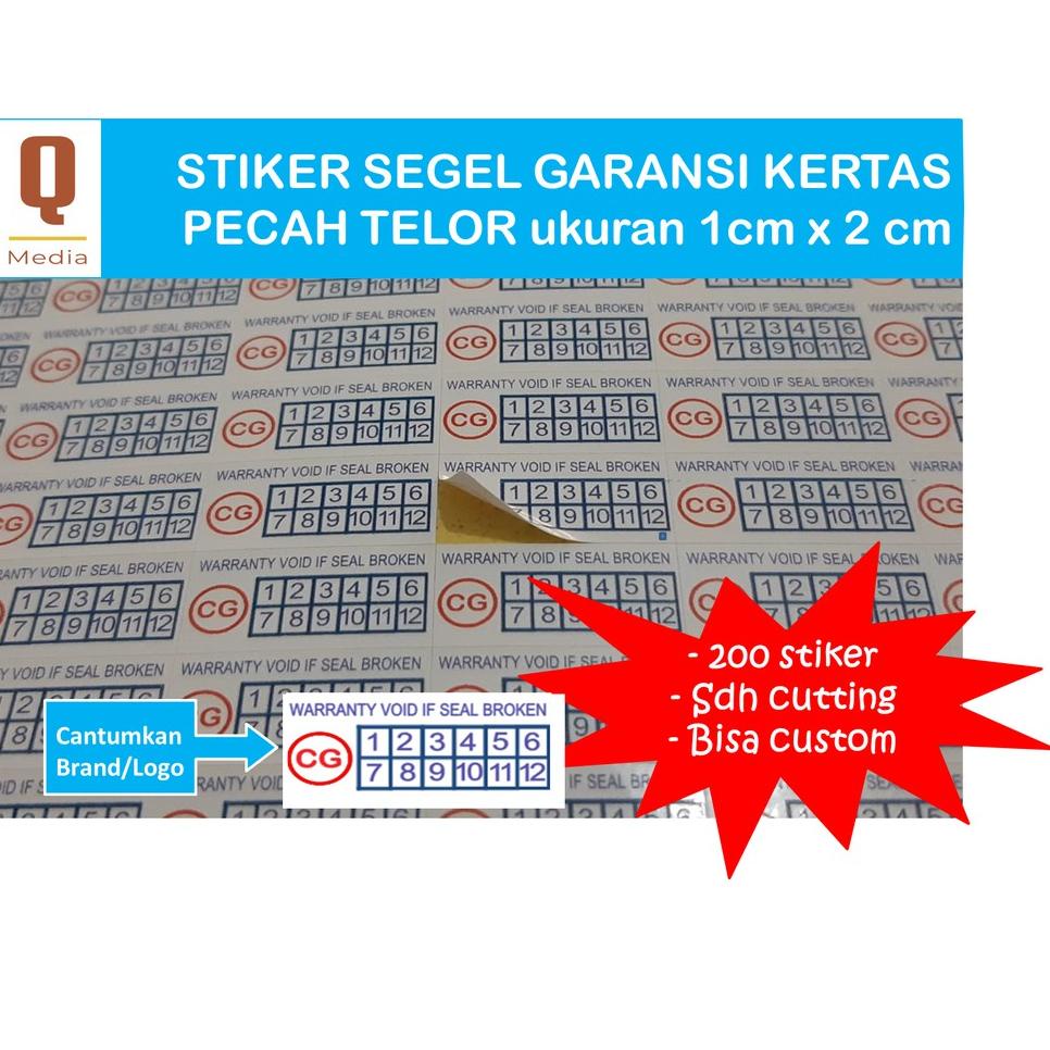Jual trx6n1Mb CETAK KILAT & FREE DESAIN Stiker Khusus Segel Garansi ...