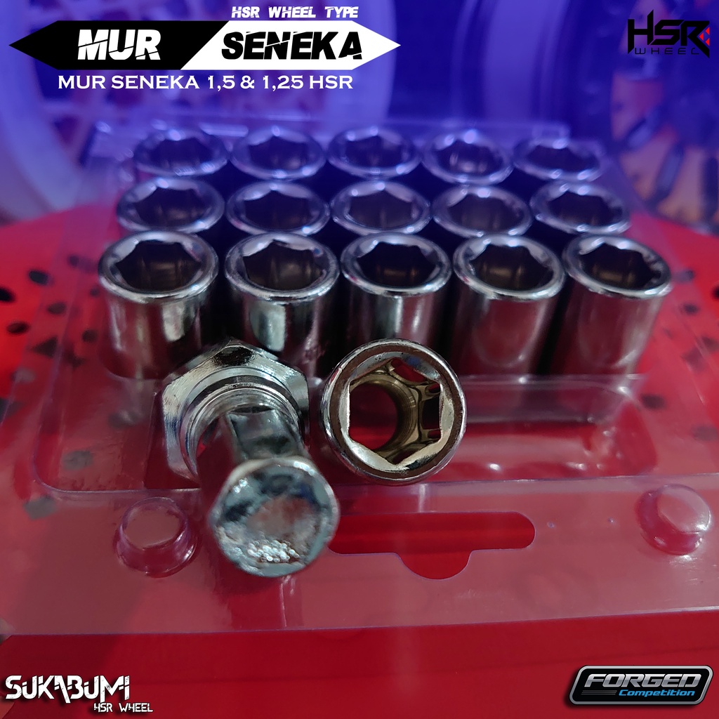 Jual Baut Roda / Mur Roda Untuk All Type Mobil Merk HSR Wheel | Forged ...