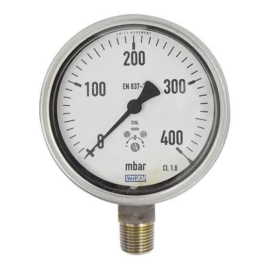 Jual Pressure gauge wika 400 mbar diameter 4inch | Shopee Indonesia