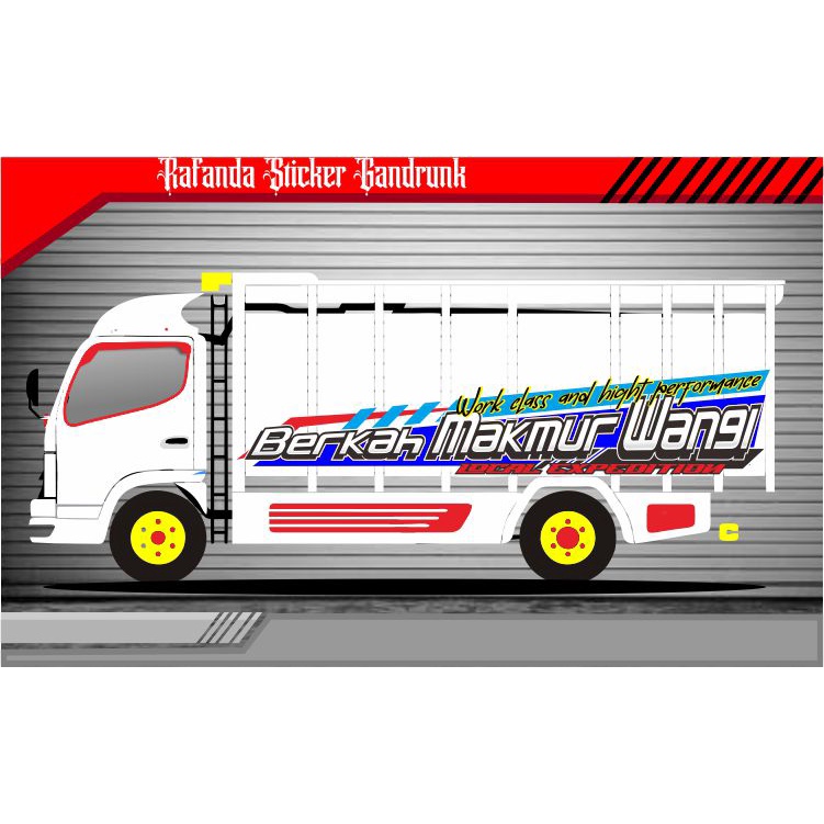 Jual STIKER STICKER BAK TRUK CANTER DAMP | Shopee Indonesia