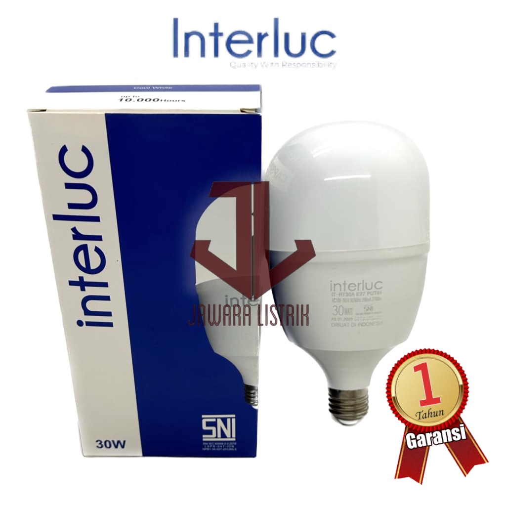 Jual INTERLUC LAMPU LED CAPSULE JUMBO T BULB 30 WATT MURAH BERGARANSI | Shopee Indonesia