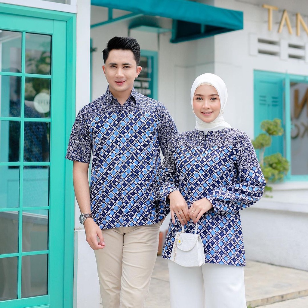 Jual Benang Raja Batik Couple Pria Wanita Motif Aline | Shopee Indonesia