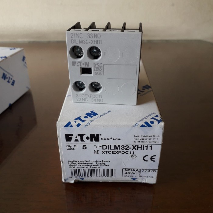 Jual Laku Dilm32-Xhi11 Aux Contact Eaton Moeller | Shopee Indonesia