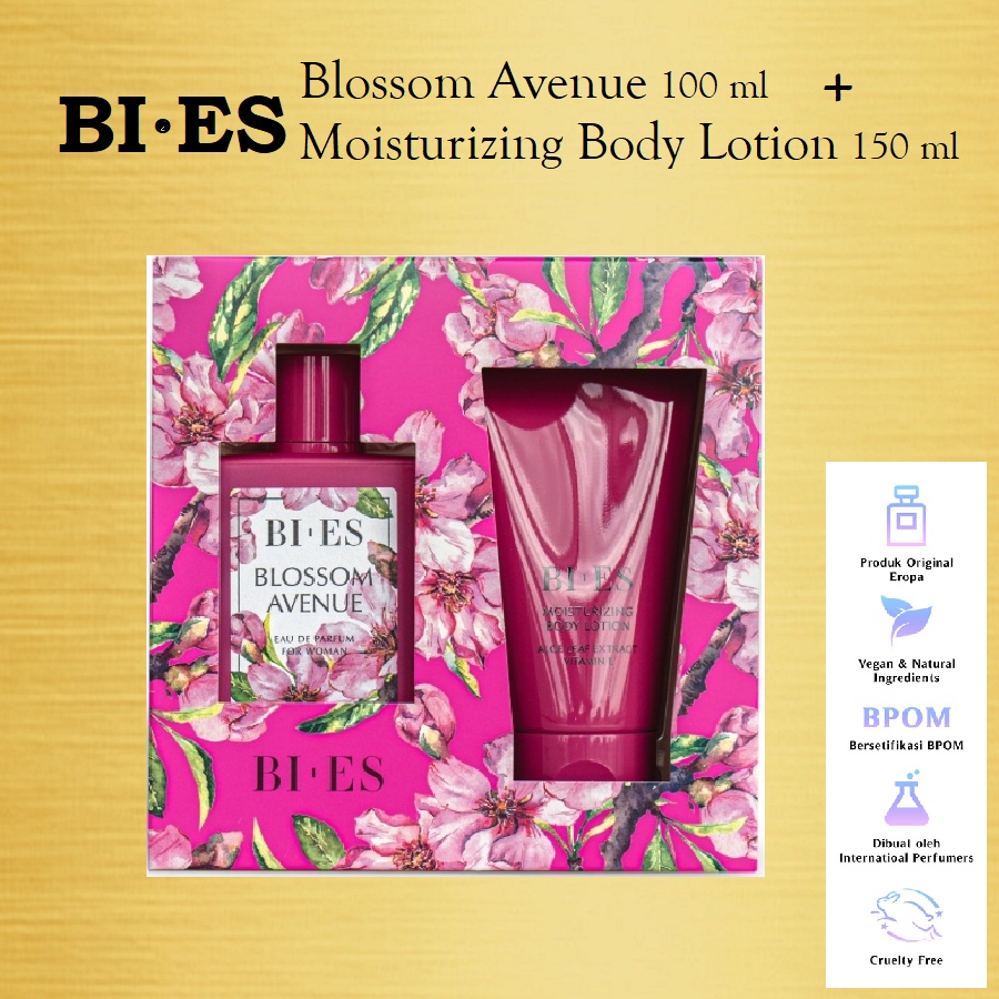 Jual BIES / BI ES Blossom Avenue Parfum wanita 100 ml + Body Lotion 150 ...