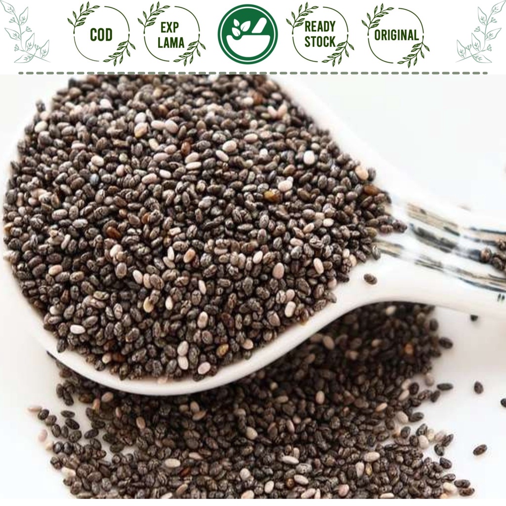 Jual PREMIUM CHIA SEED 10gr MEXICO CHIAJOY BLACK CHIA SEEDS ORGANIK ...
