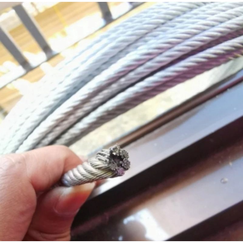 Jual Kawat Seling Baja Diameter 10 mm Tali Sling Baja Struktur 6x19 Steel | Shopee Indonesia