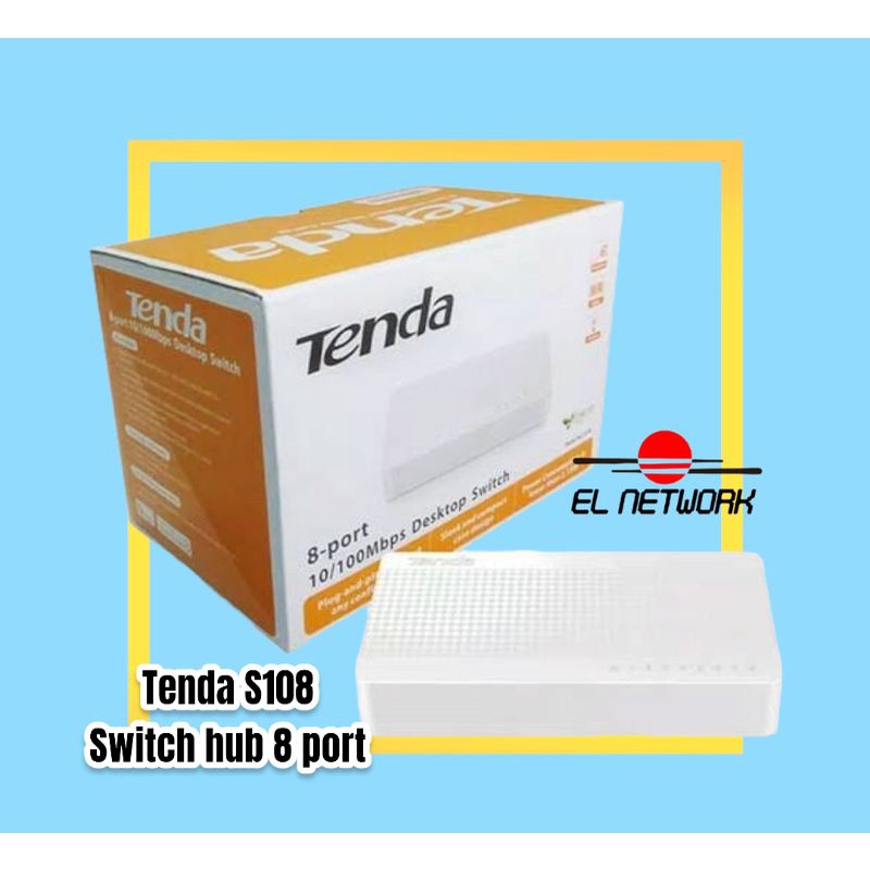 Jual TENDA SWITCH HUB 8 PORT S108 | Shopee Indonesia