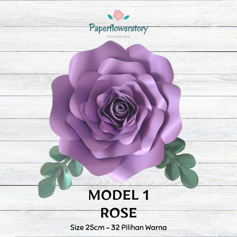 Jual Paper Flower Backdrop Dekorasi Bunga Kertas size 25cm dekorasi ...