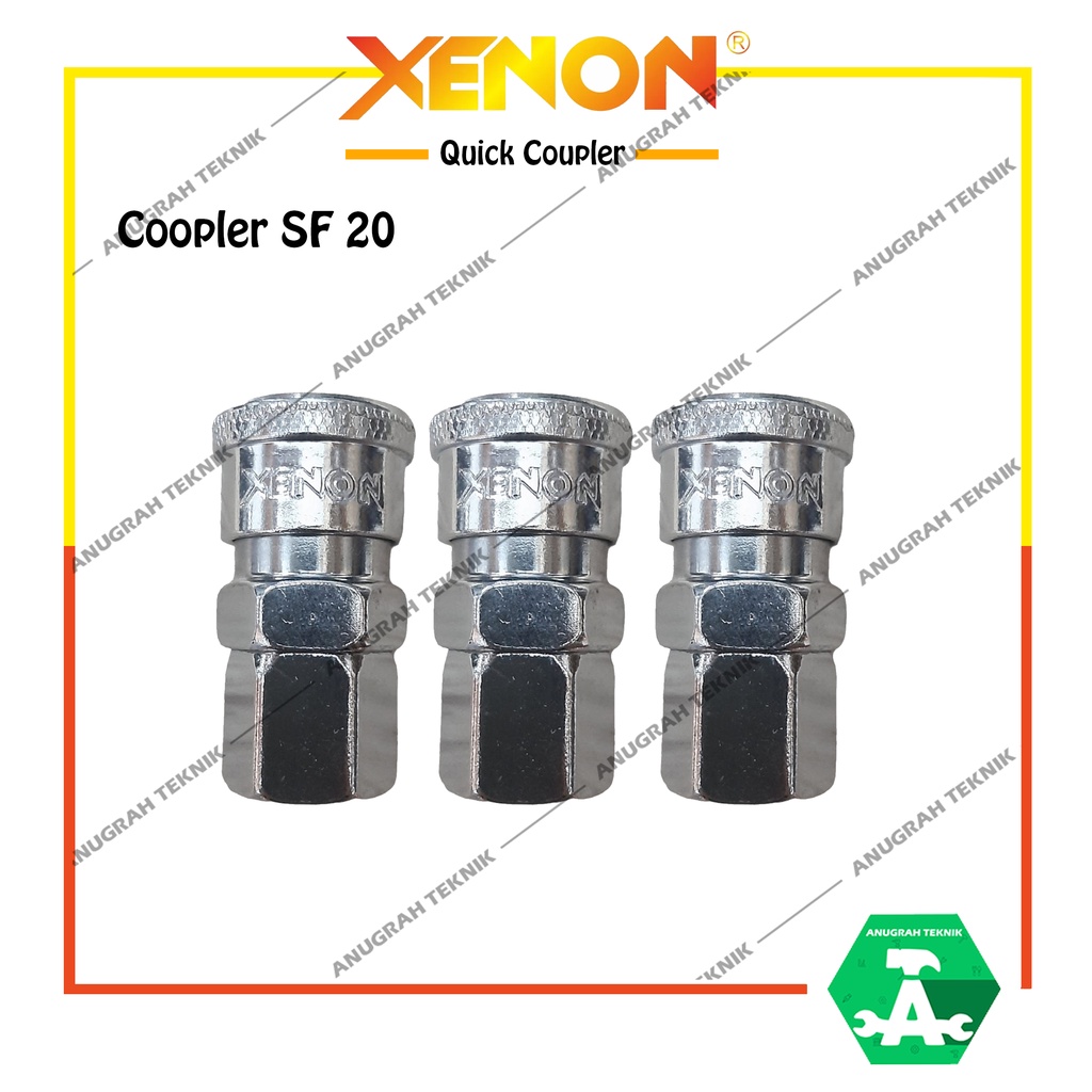 Jual XENON Quick Coupler SF 20 Sambungan Selang Angin Kompresor SF20 ...
