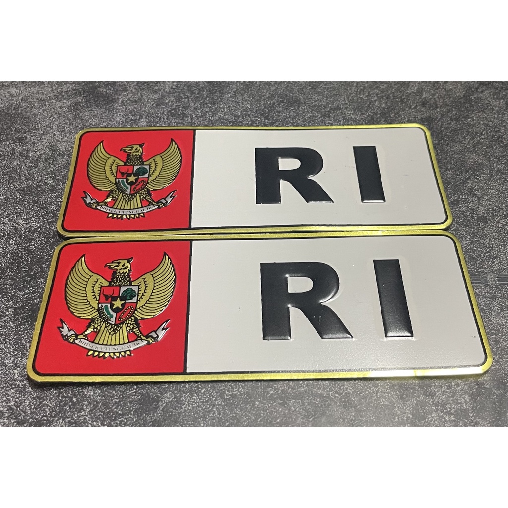 Jual Stiker Plat RI (PthTdr) Stiker RI Stiker Merah Putih RI | Shopee ...