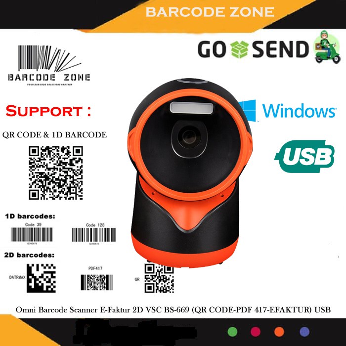 Jual 2D Omni Barcode Scanner VSC BS-669 Windows + MAC - E-FAKTUR 2D QR ...