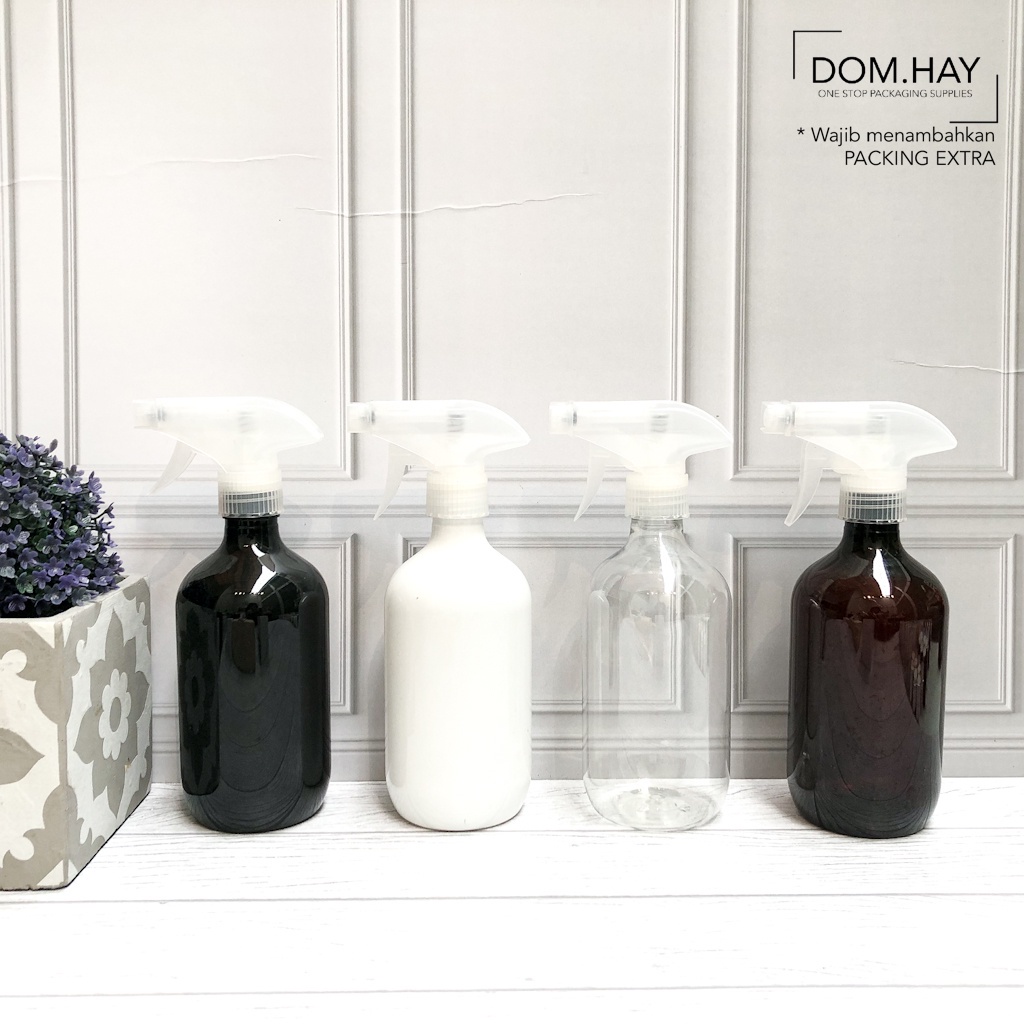 Jual 500ml Botol Trigger Spray Clear Mada Plastik PET Botol Semprot ...