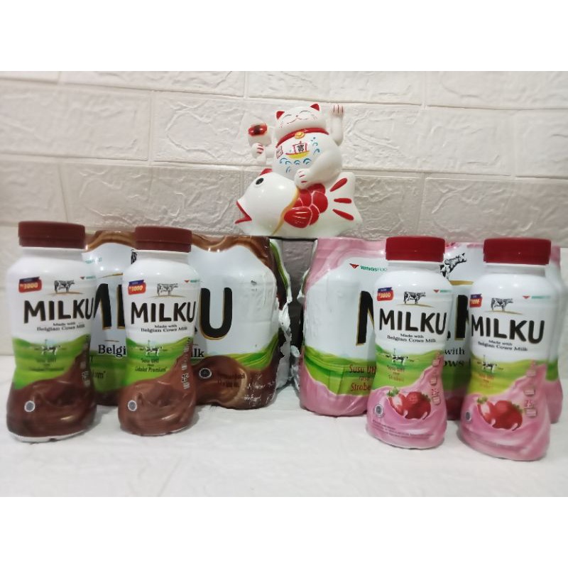 Jual SUSU UHT MILKU 200ML ALL VARIAN KEMASAN BOTOL | Shopee Indonesia