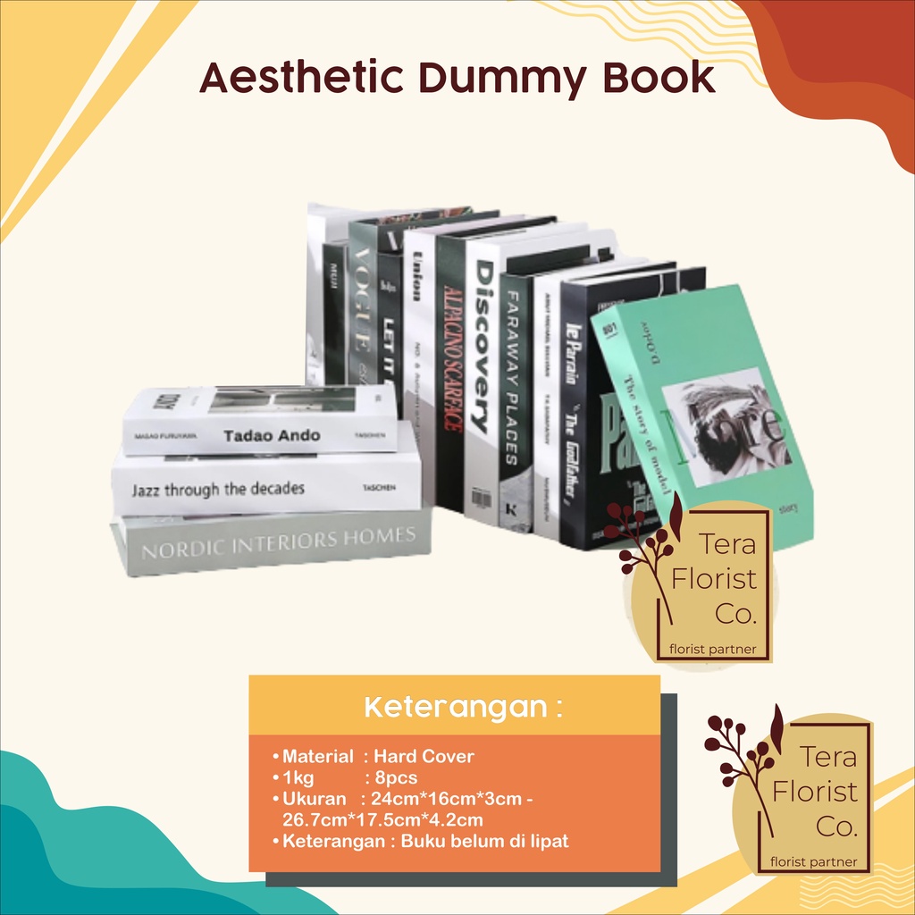 Jual Buku Pajangan Aesthetic atau Dummy Book Dekorasi Kamar, Properti ...