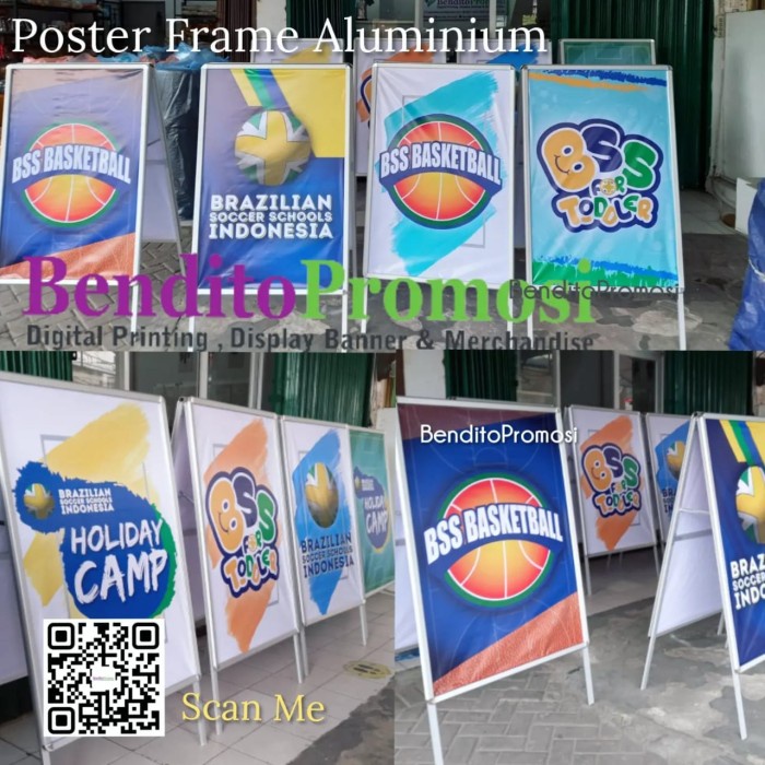 Jual Papan Jalan Sign Board Poster Frame 80X120Cm, Stand Poster ...
