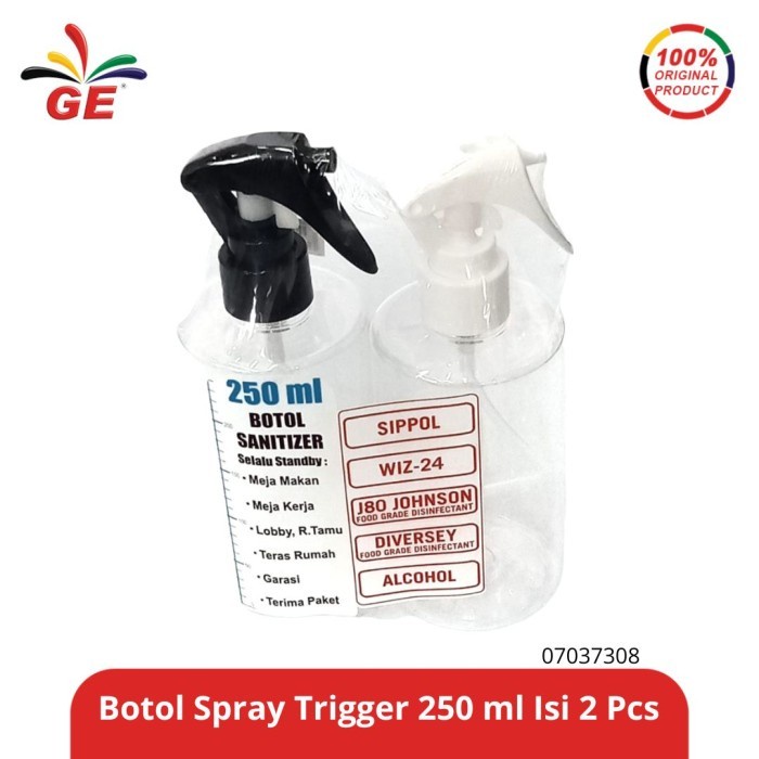Jual GE - Botol Spray Trigger 250 ml Isi 2 Pcs 07037308 | Shopee Indonesia