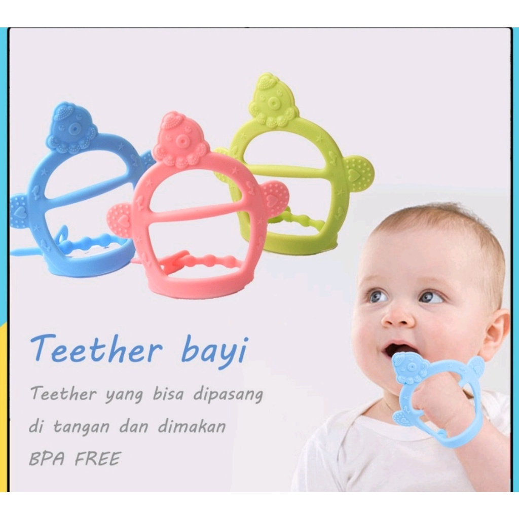 Jual TEETHER GELANG BAYI SILIKON / FOOD GRADE SILICON TEETHER / GIGITAN ...