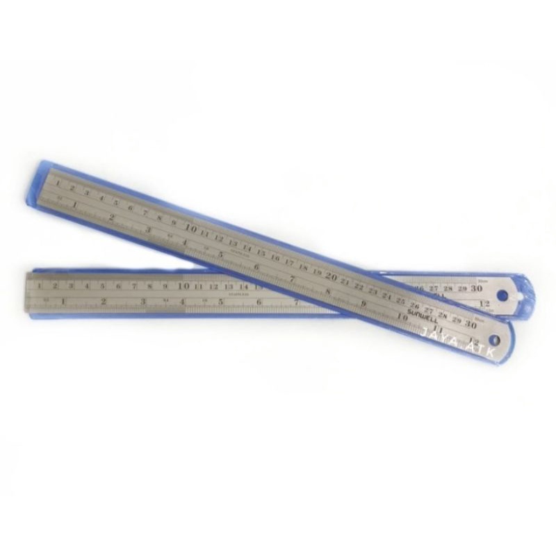 Jual (1pcs) mistar besi biasa 30 cm | Shopee Indonesia