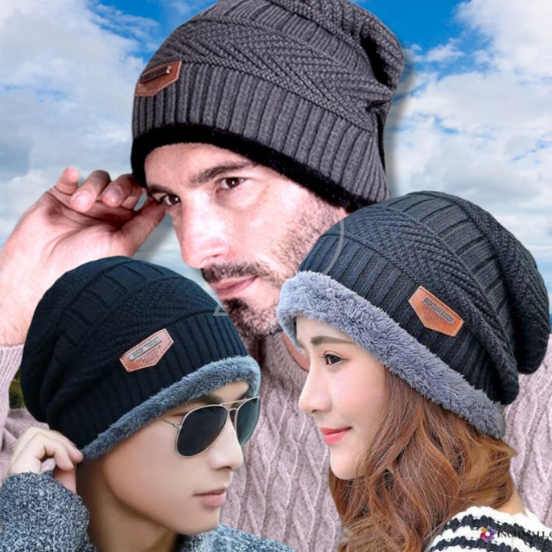 Jual Kupluk Topi Pria Wanita Outdoor Rhodey Wool Winter Beanie Het ...