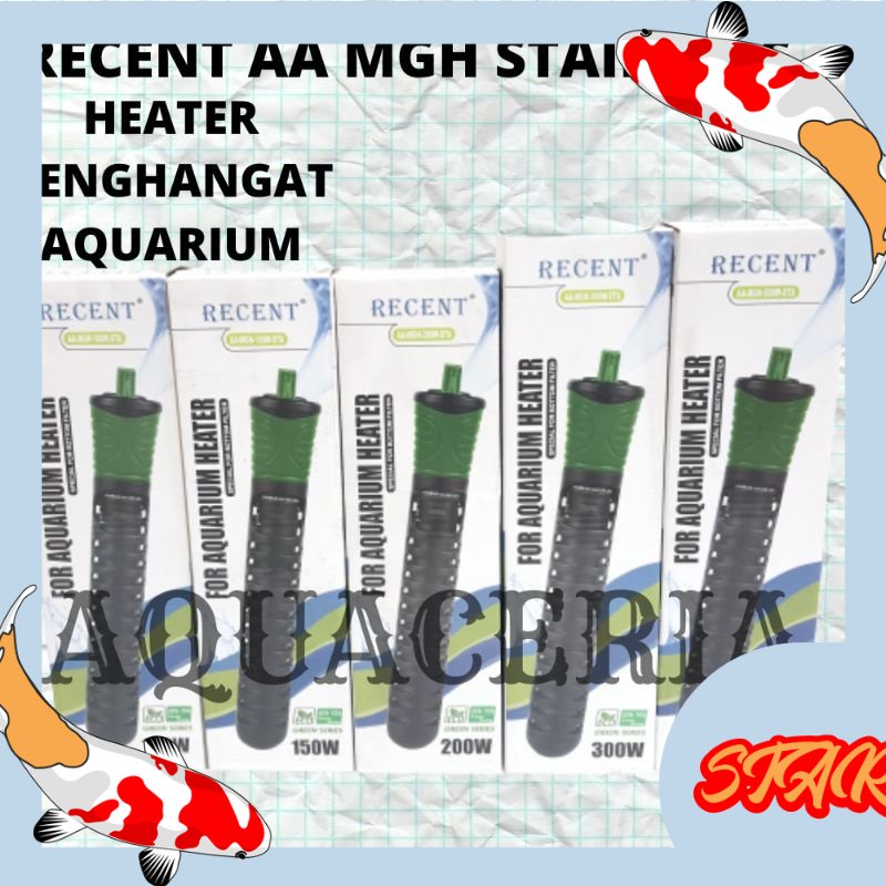 Jual HEATER RECENT AA MGH 100 150 200 300 500 W STAINLESS PENGHANGAT AQUARIUM | Shopee Indonesia