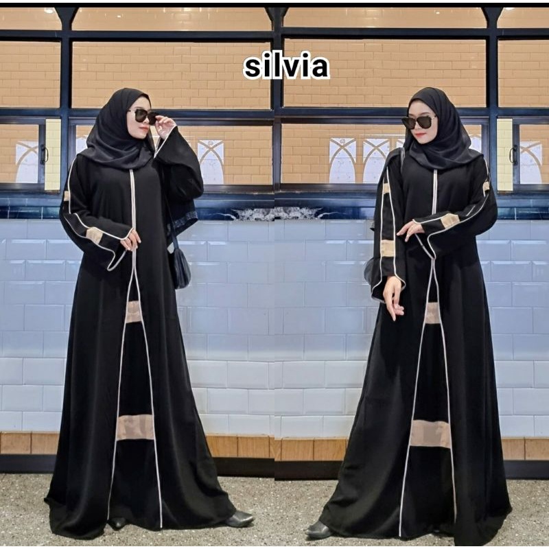 Jual Abaya simple maxi dres muslimah silvia | Shopee Indonesia