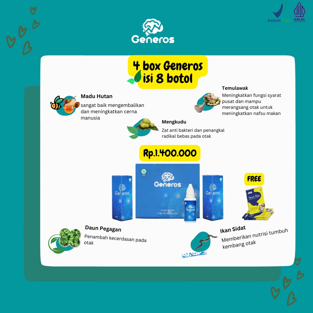 Jual GENEROS 4 BOX LEBIH HEMAT - GENEROS SOLUSI SPEECH DELAY - GENEROS ... Jual GENEROS 4 BOX LEBIH HEMAT - GENEROS SOLUSI SPEECH DELAY - GENEROS ...