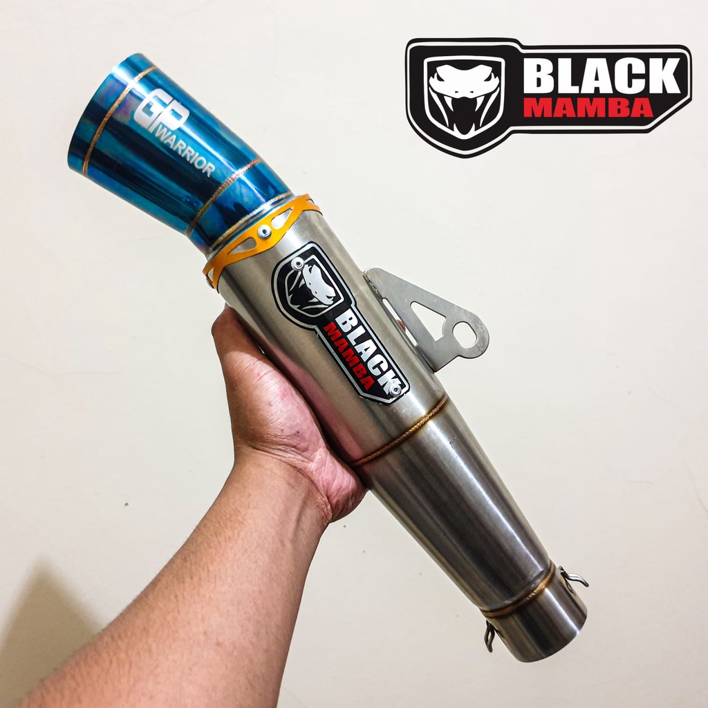 Jual 51MM Original Black Mamba Exhaust GP Warrior | CONICAL AUN DAENG ...