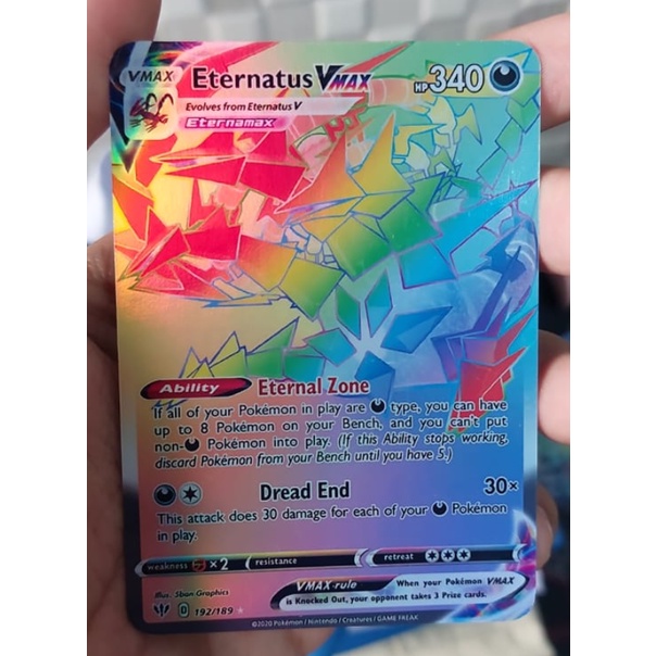 Jual KARTU POKEMON DUMMY RAINBOW VMAX HOLOGRAM ENGLISH VERSION | Shopee ...