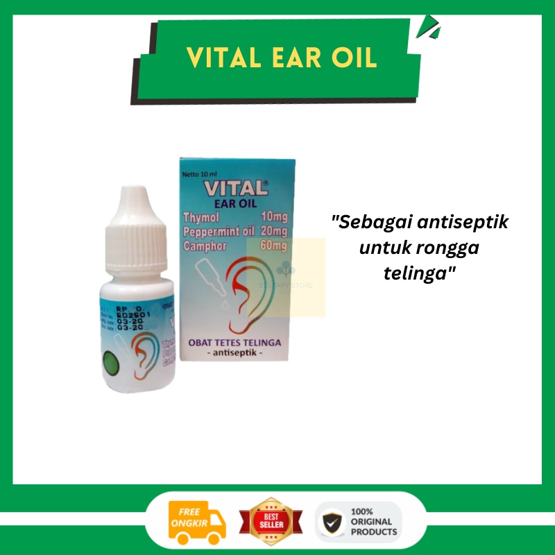 Jual Vital Ear Oil Original / Obat Tetes Telinga Gatal dan Infeksi ...