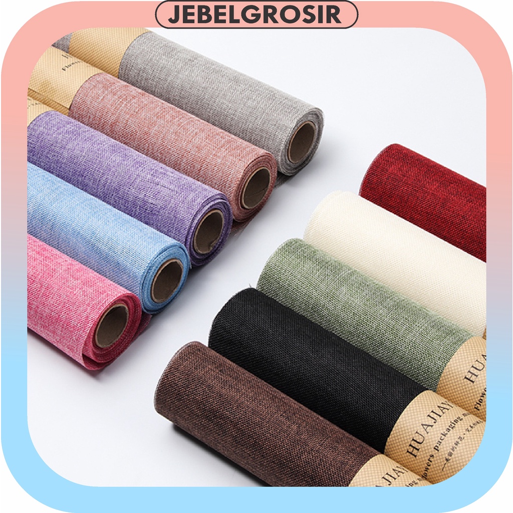 Jual Flower Wrapping Paper Jute Korea Karung Goni Mesh Roll Kertas ...