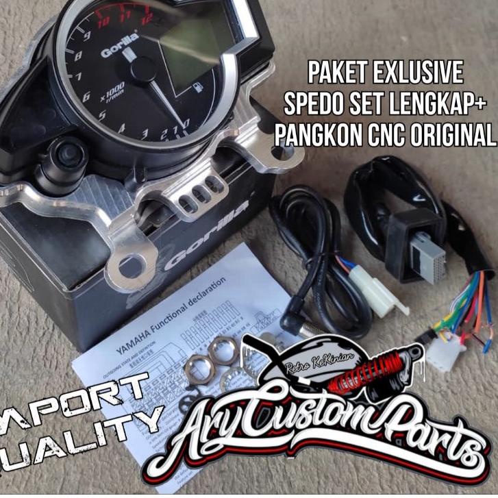 Jual Ready Stock.. Speedometer digital rpm bensin spido bulat vixion ...
