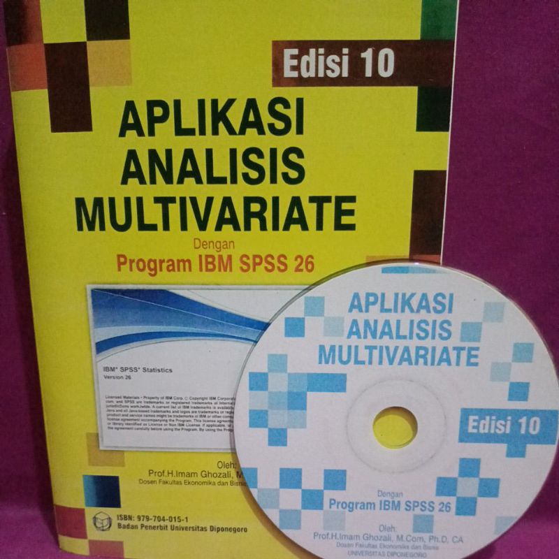 Jual Aplikasi Analisis Multivariate dengan Program IBM SPSS 26 Edisi 10 By Imam Ghozali + CD ...