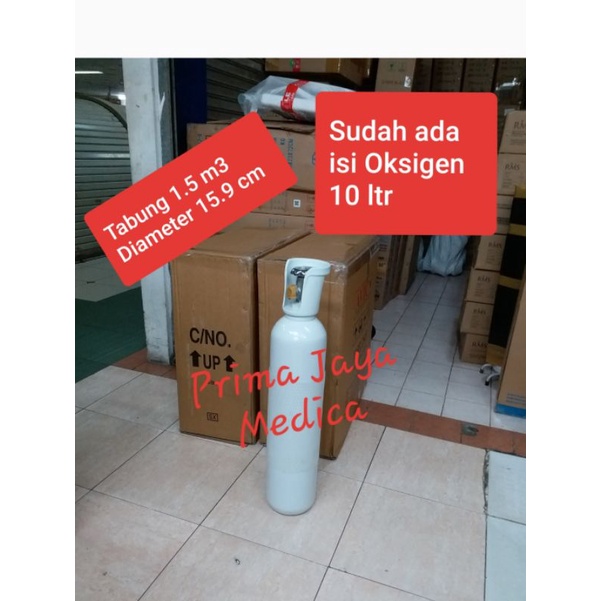 Jual Tabung Oksigen 1.5 m3 Sudah Ada Isi Oksigen Cocok Semua Regulator ...
