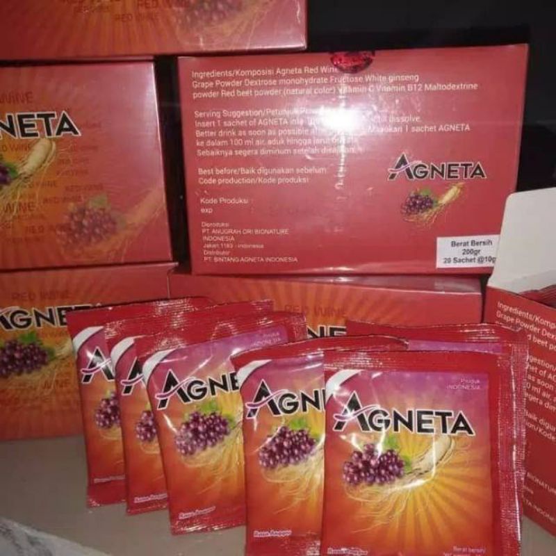 Jual AGNETA REDWINE 25sacht ORIGINAL | Shopee Indonesia