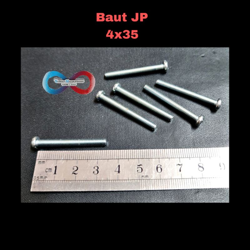 Jual Baut JP 4x35 / Baut obeng per 100 pcs | Shopee Indonesia