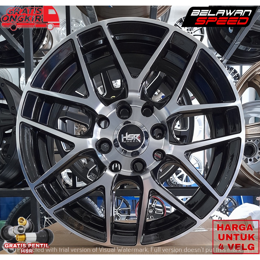 Jual VELG MOBIL MODIFIKASI PELEK MOBIL RACING RING 14 PCD 4X100/114,3 UNTUK WULING AIR EV BRIO ...