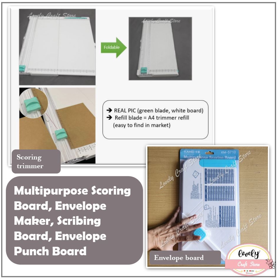 Jual LovelyCraftStore | 2in1 Multipurpose Scoring Board Creasing Board ...
